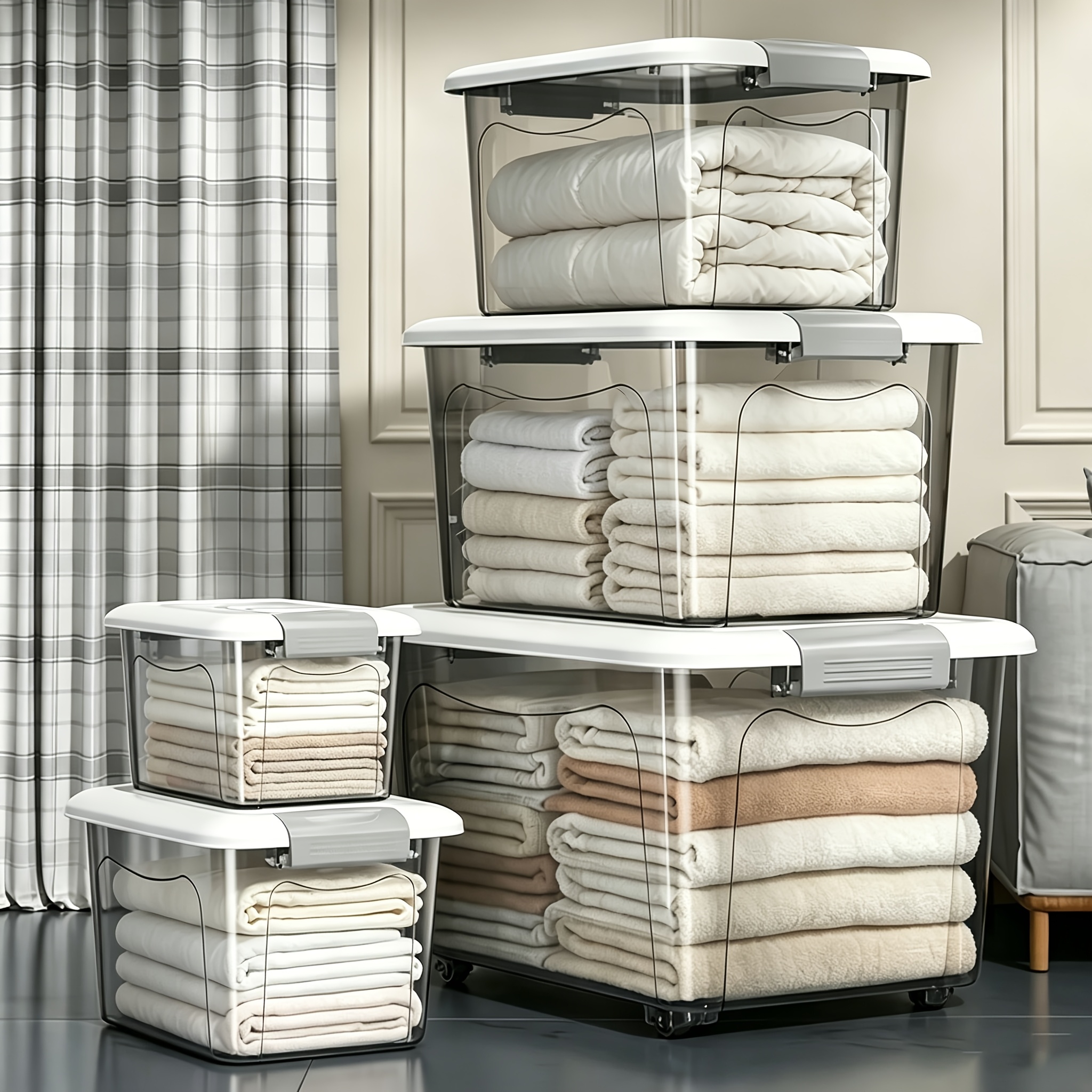 large storage bins sold on Temu United States
