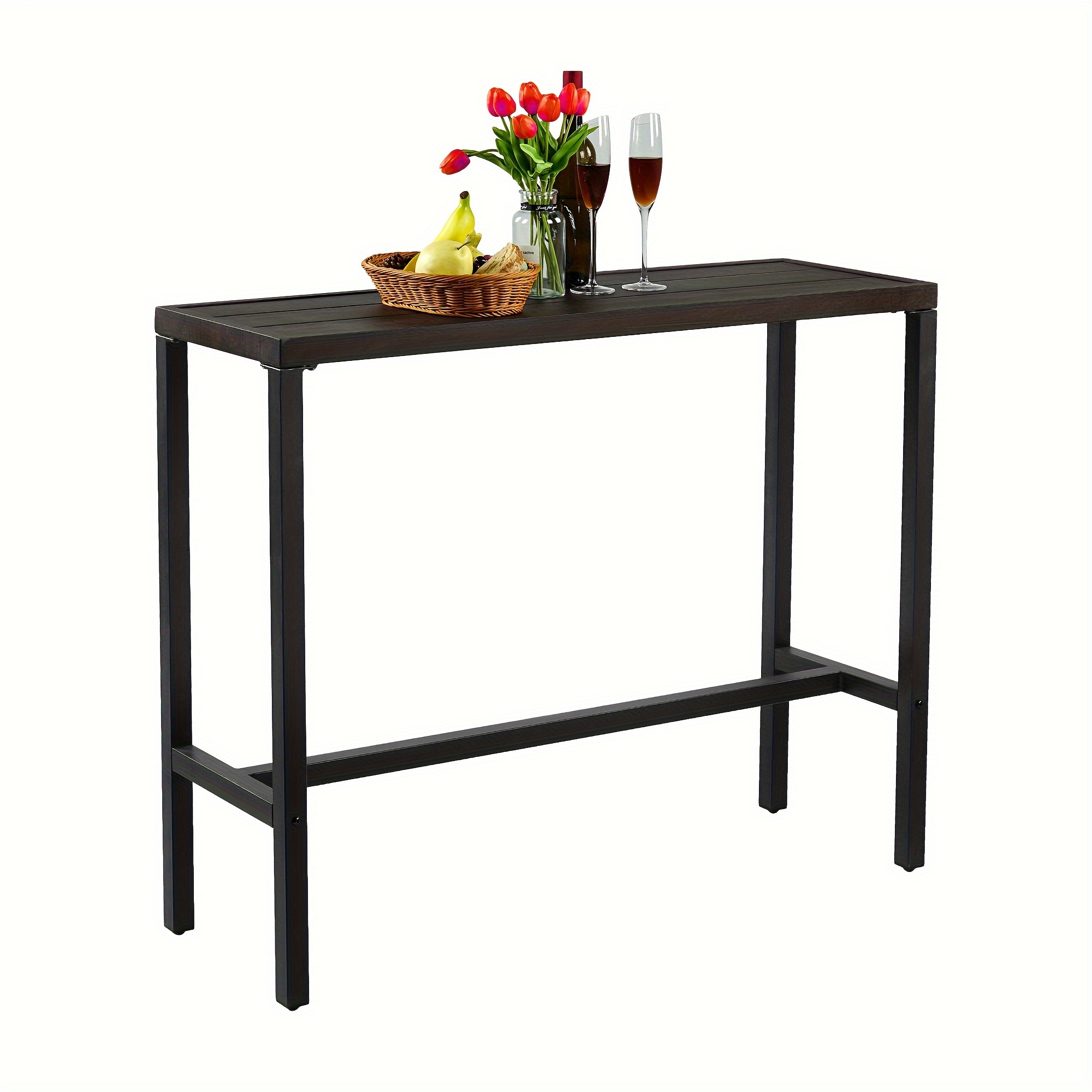 outdoor bar table 45 patio table pub height dining table | temu Temu