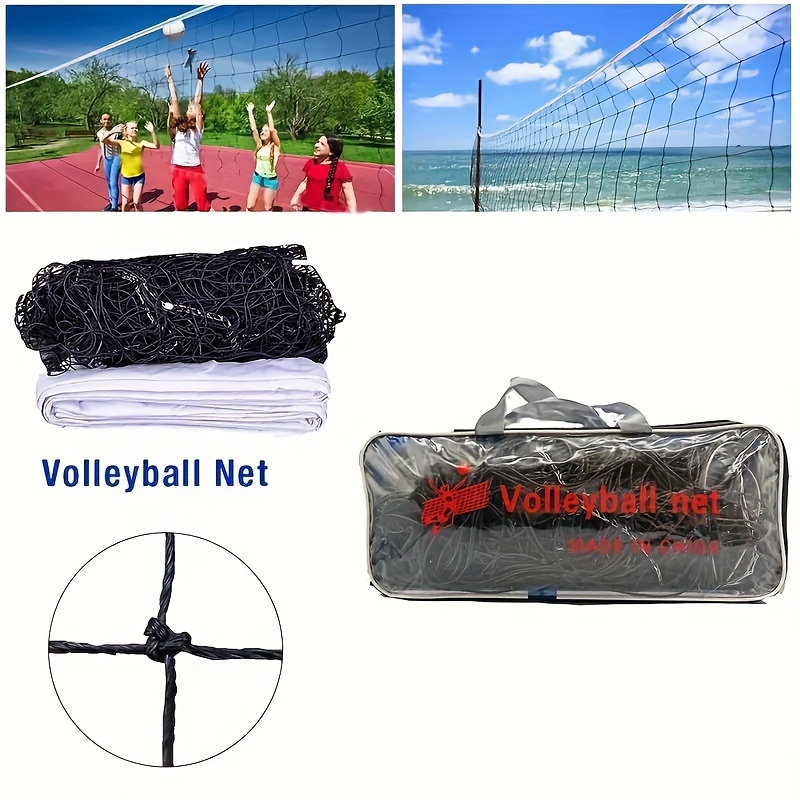 Unisex youth Portable Volleyball Net Pe Fabric Wrap Steel - Temu