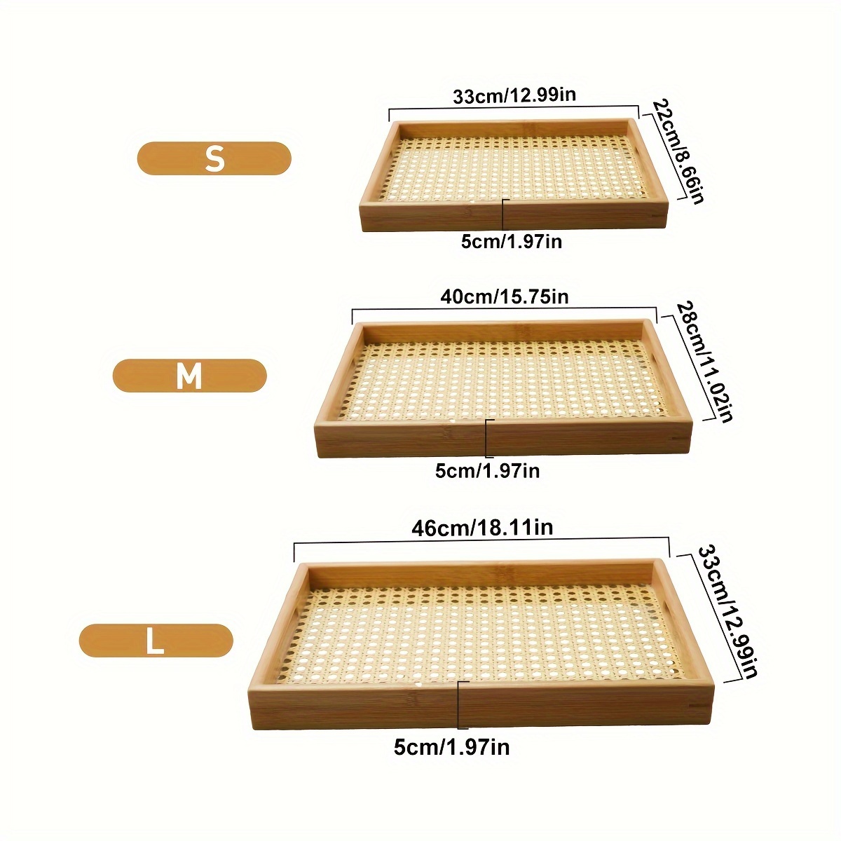 Bamboo Tray Used Holding Kitchen Supplies Fruit Plate Tea - Temu Australia