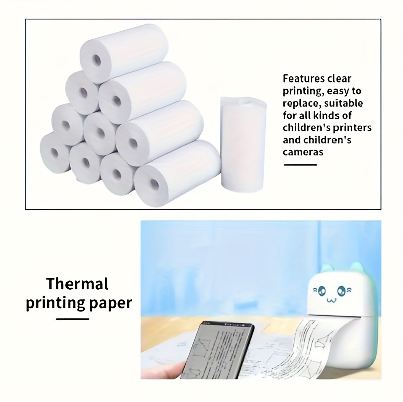 Print Camera Thermal Papers Waterproof Printing Receipt - Temu