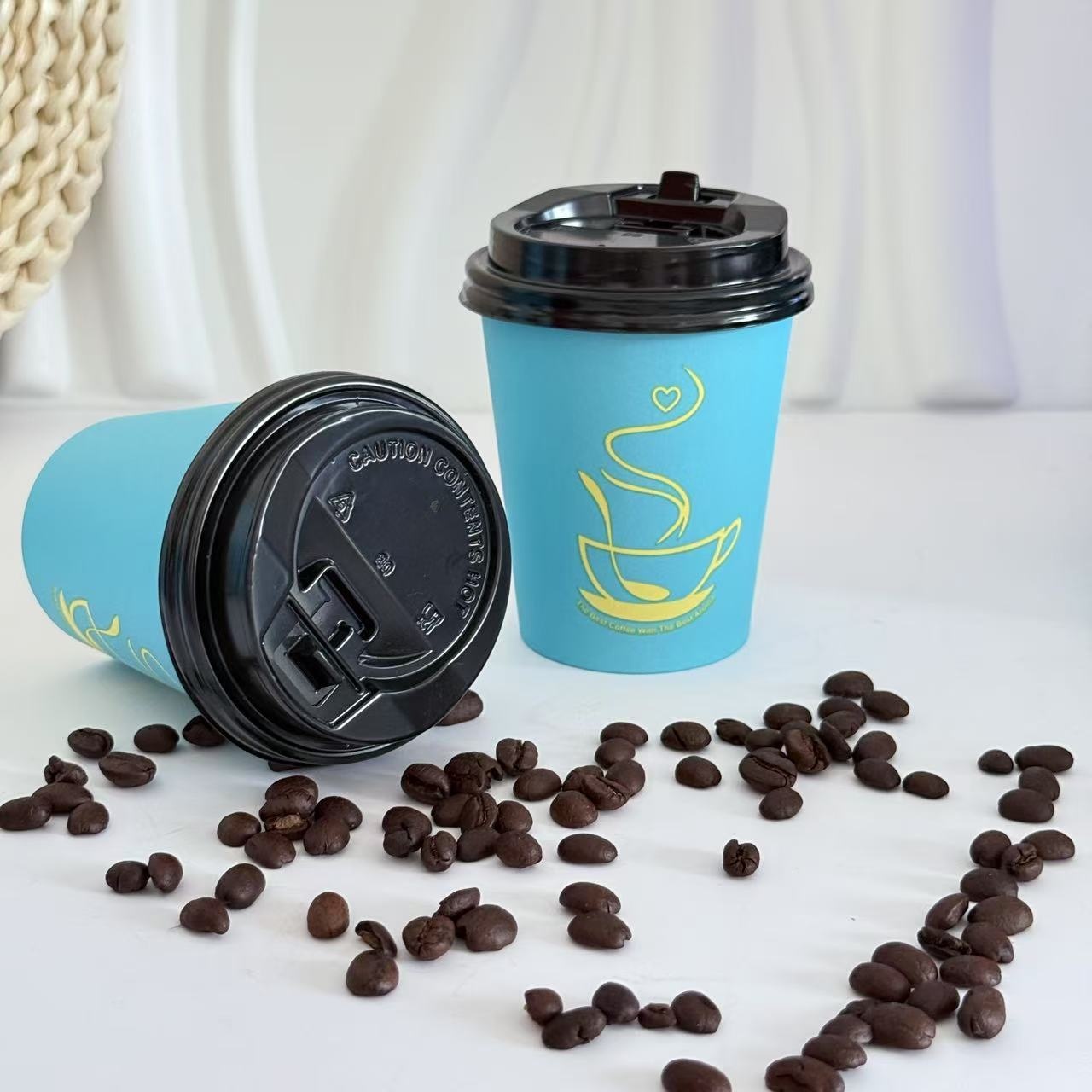 coffee cups with lids sold on Temu United States