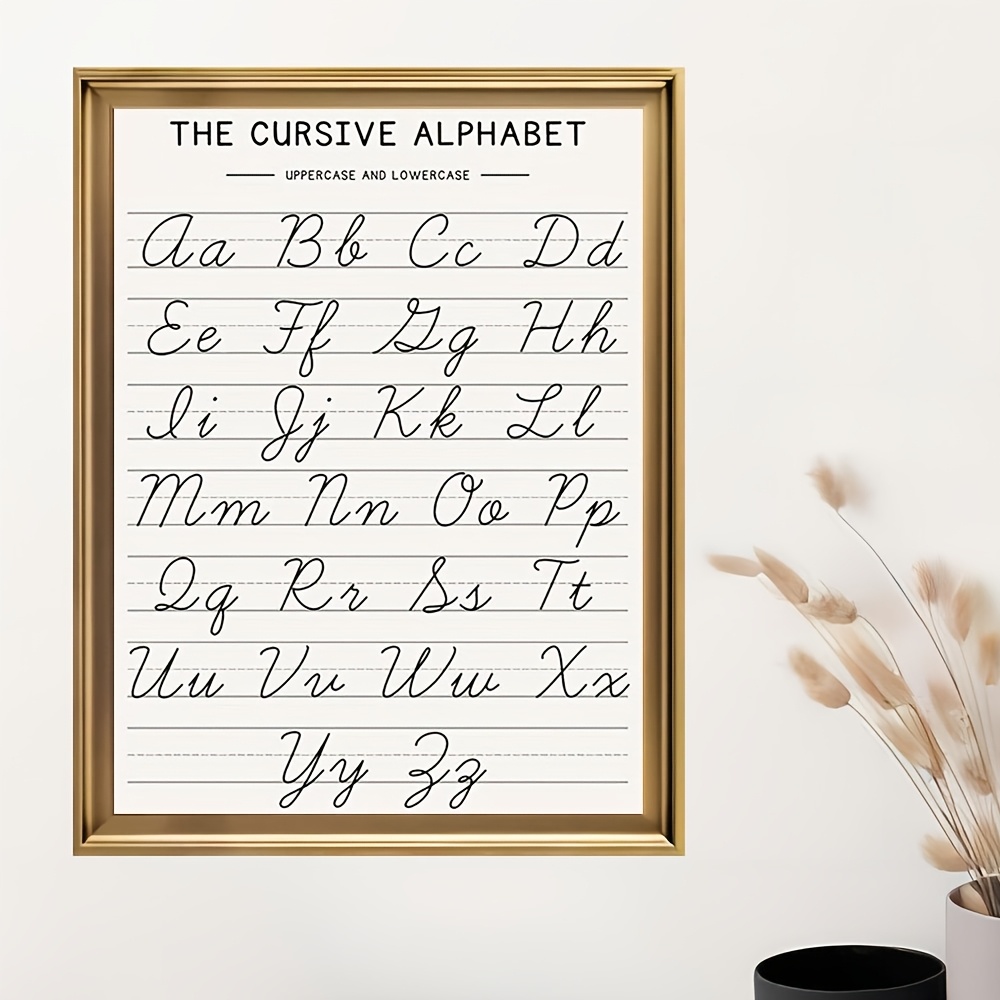 Fancy Cursive Letters Chart Free Printable Lowercase Cursive Alphabet