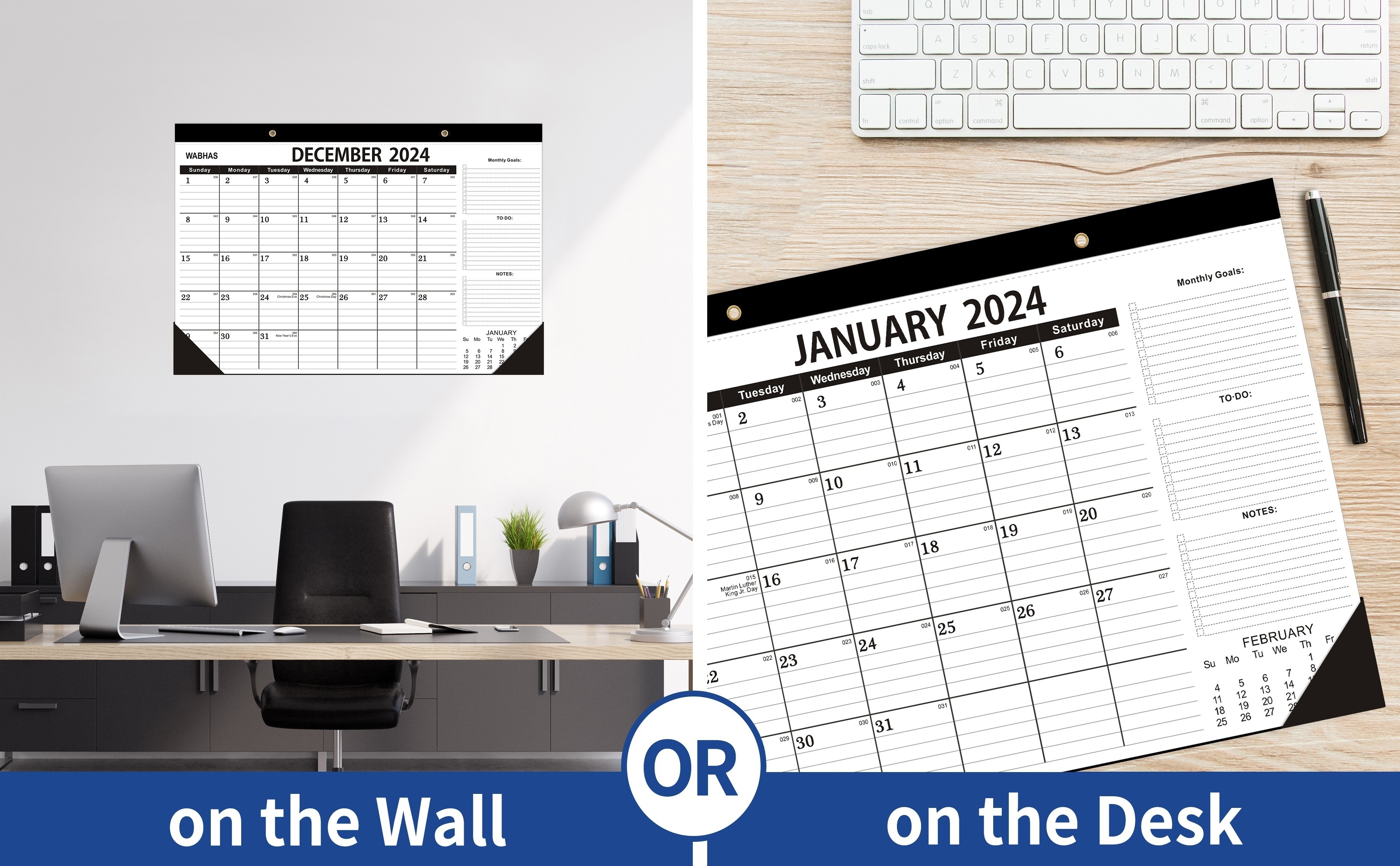 A Large Family Wall Desktop Calendar 18 Months View Family - Temu