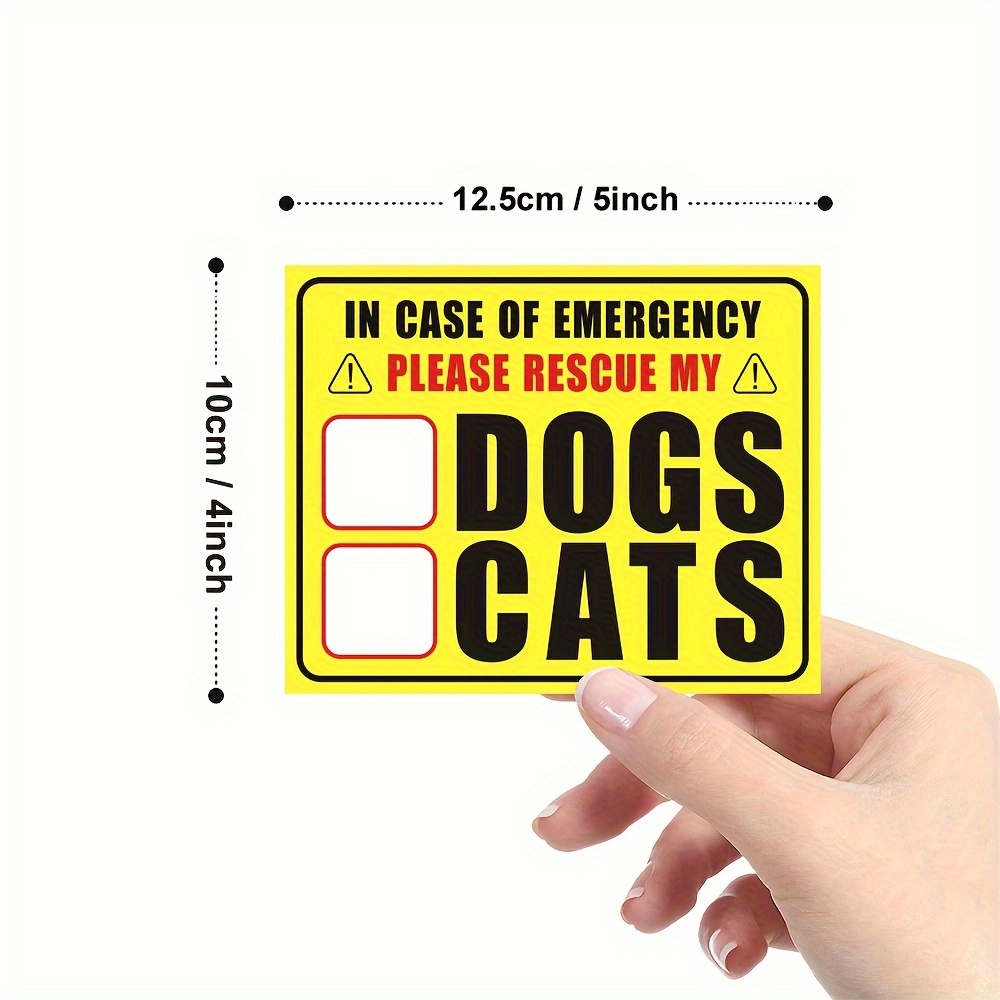 Safety Stickers Warning Signs Cats - Temu
