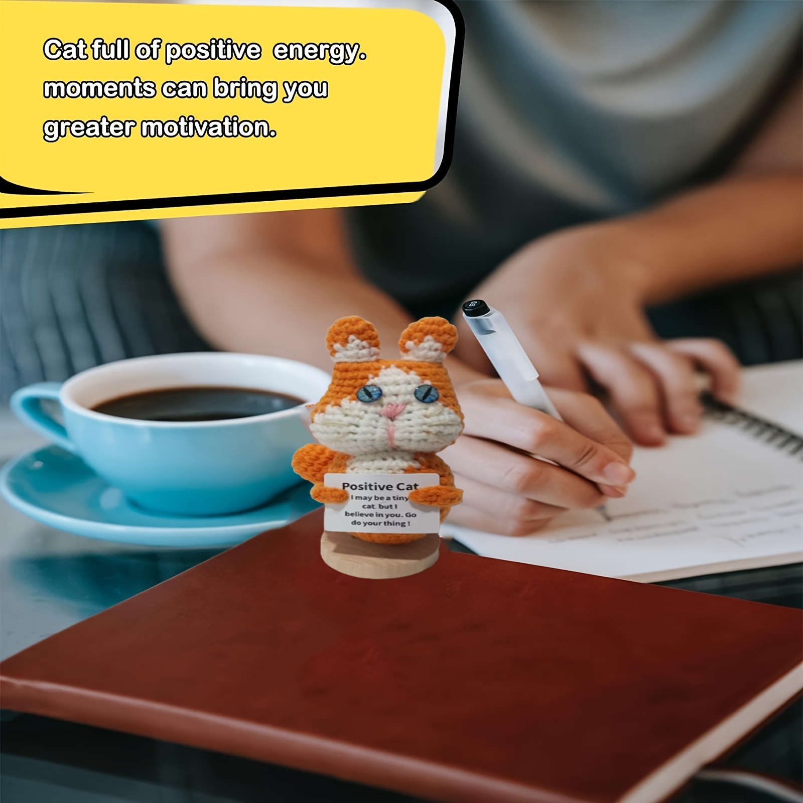 Positive Cat Doll Potato Crochet Funny Wool Gifts Knitted - Temu