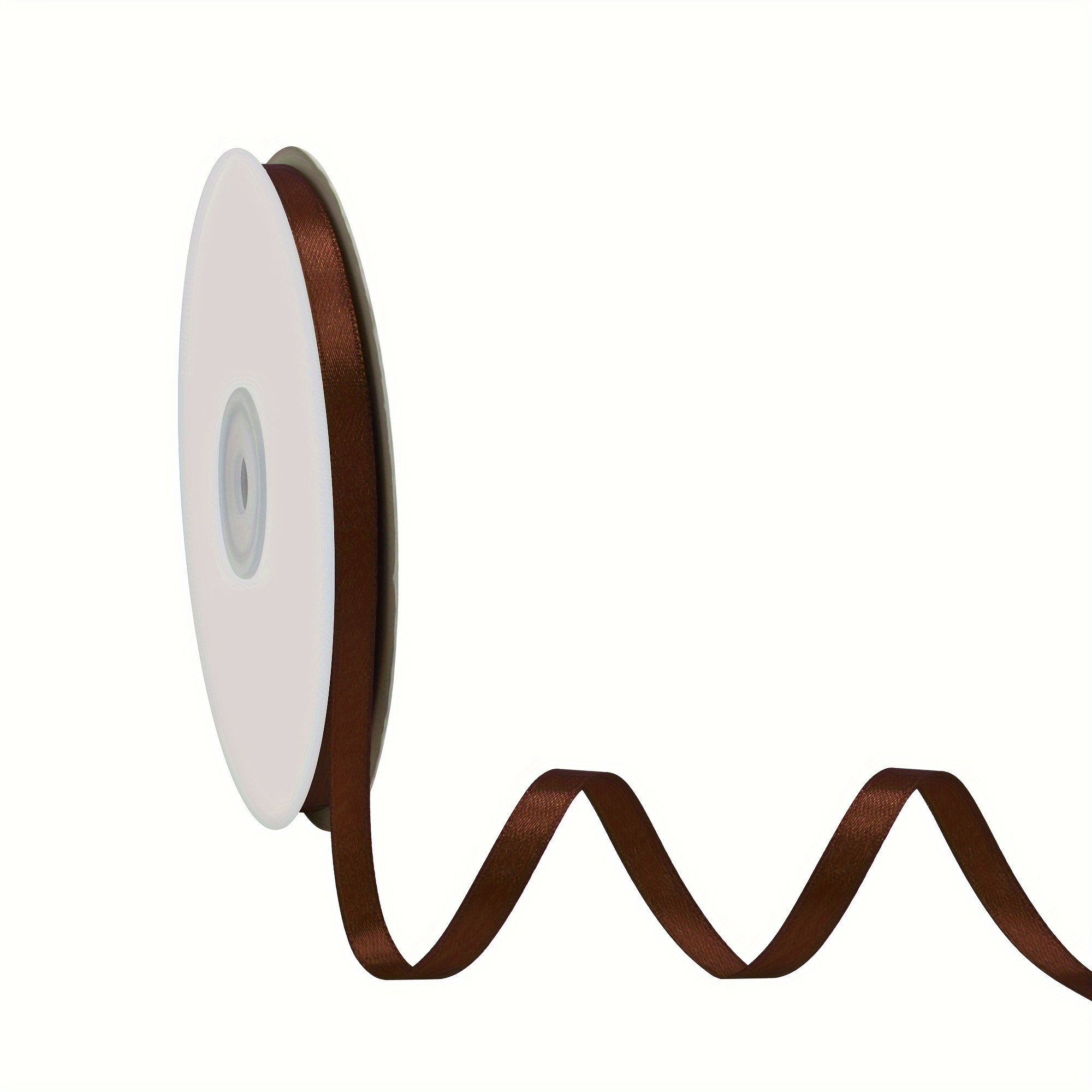 brown satin ribbon x 50 yards polyester brown - Temu Australia