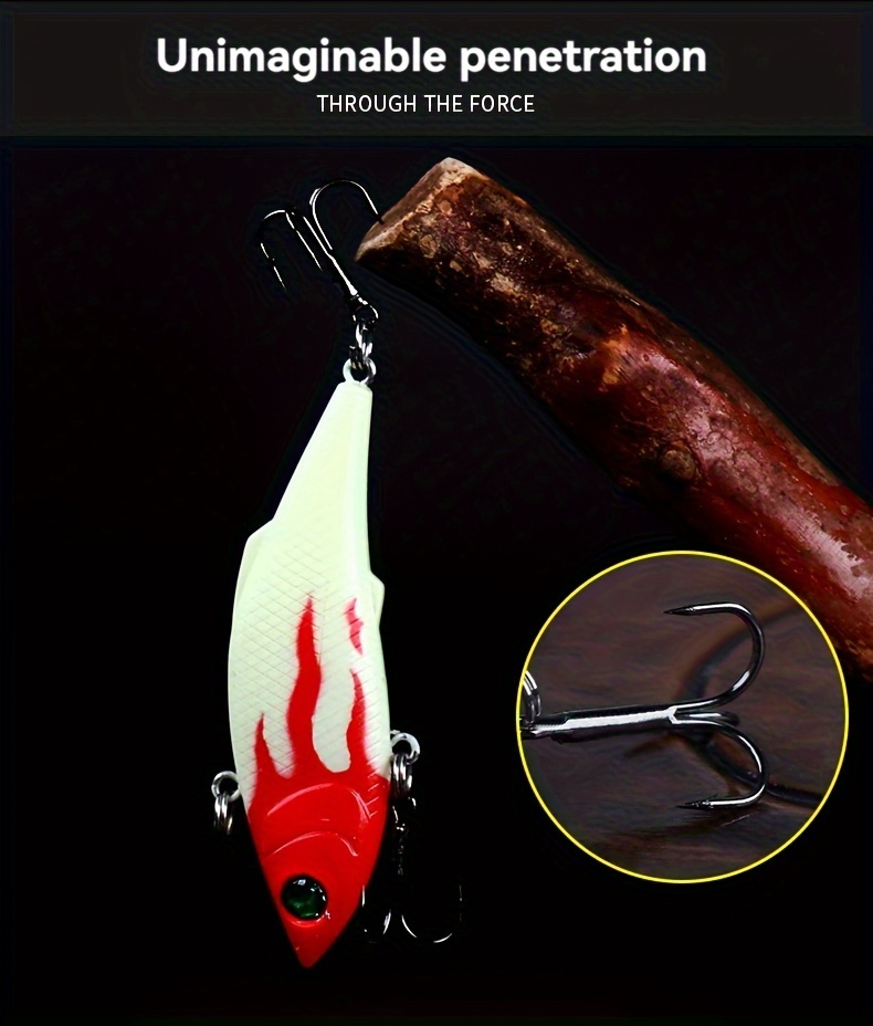 Vib Fishing Lure Sharp Hooks Bionic Hard Bait Bass Fishing - Temu ...