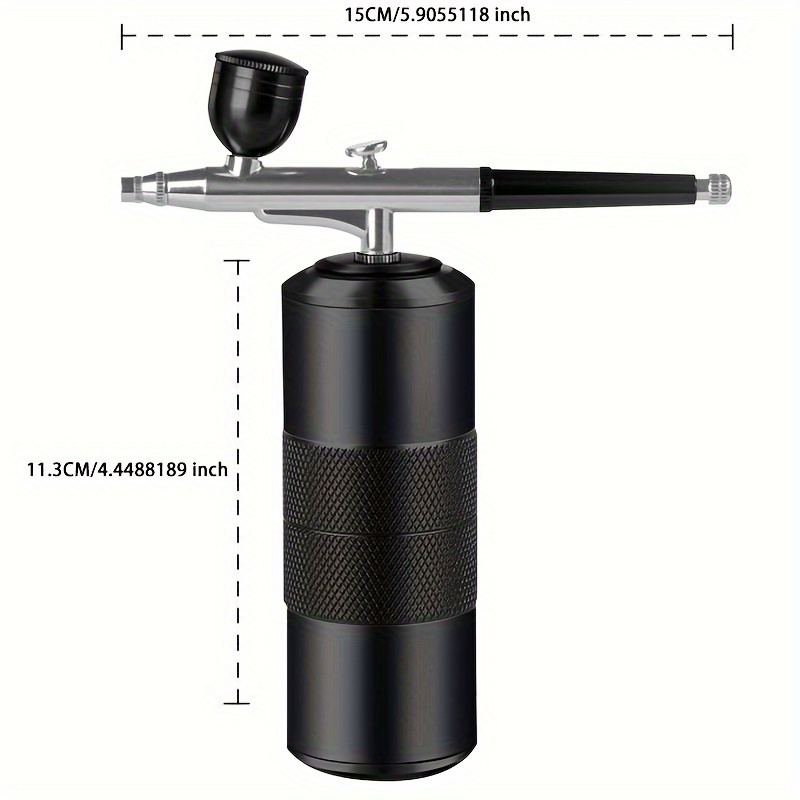 Portable Airbrush Kit Compressor Dual Action Mini Spray Gun - Temu ...