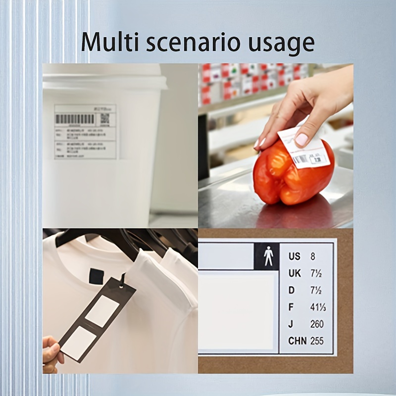 Thermal Label Paper Commercial Barcode Stickers Strong - Temu Australia