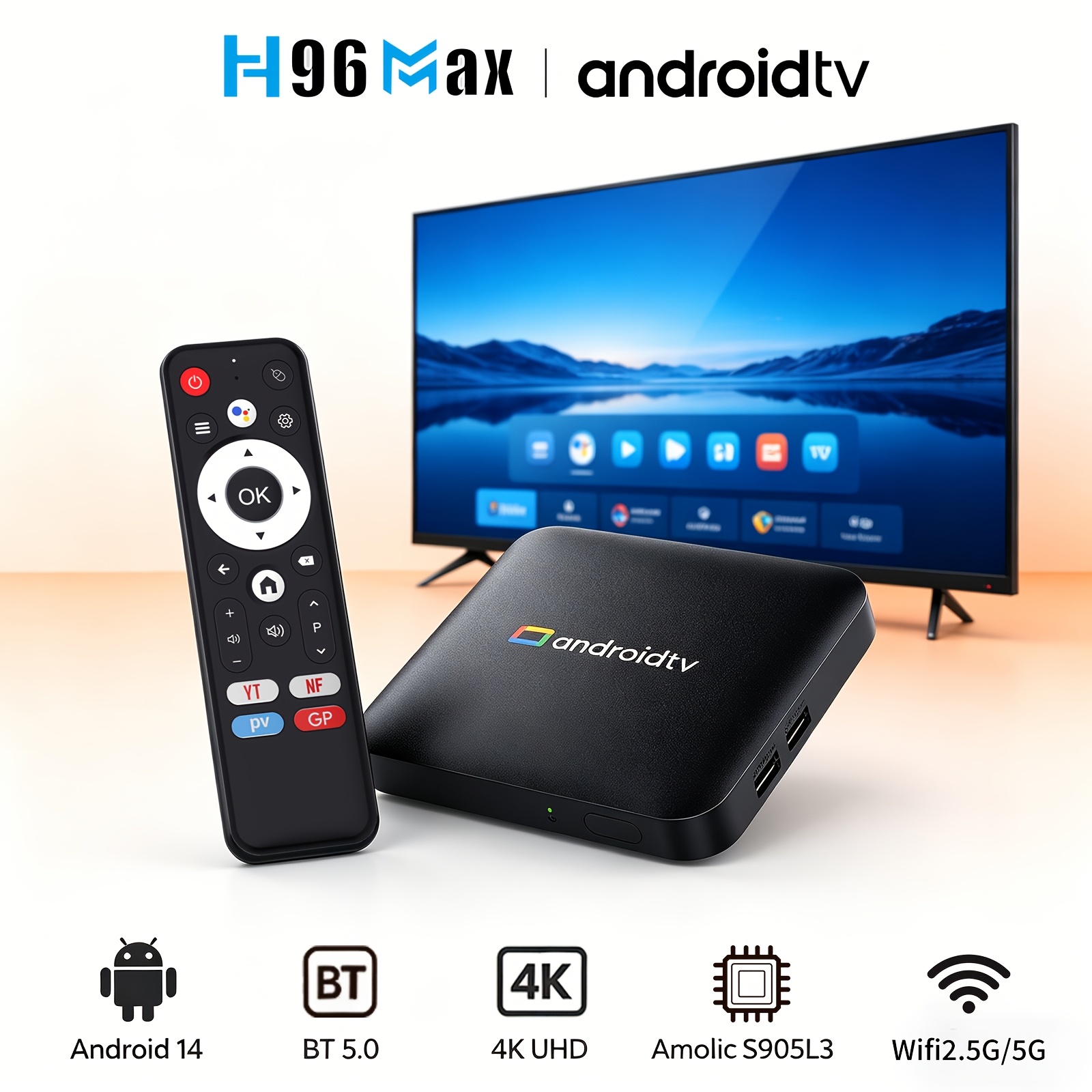 tv box sold on Temu United States
