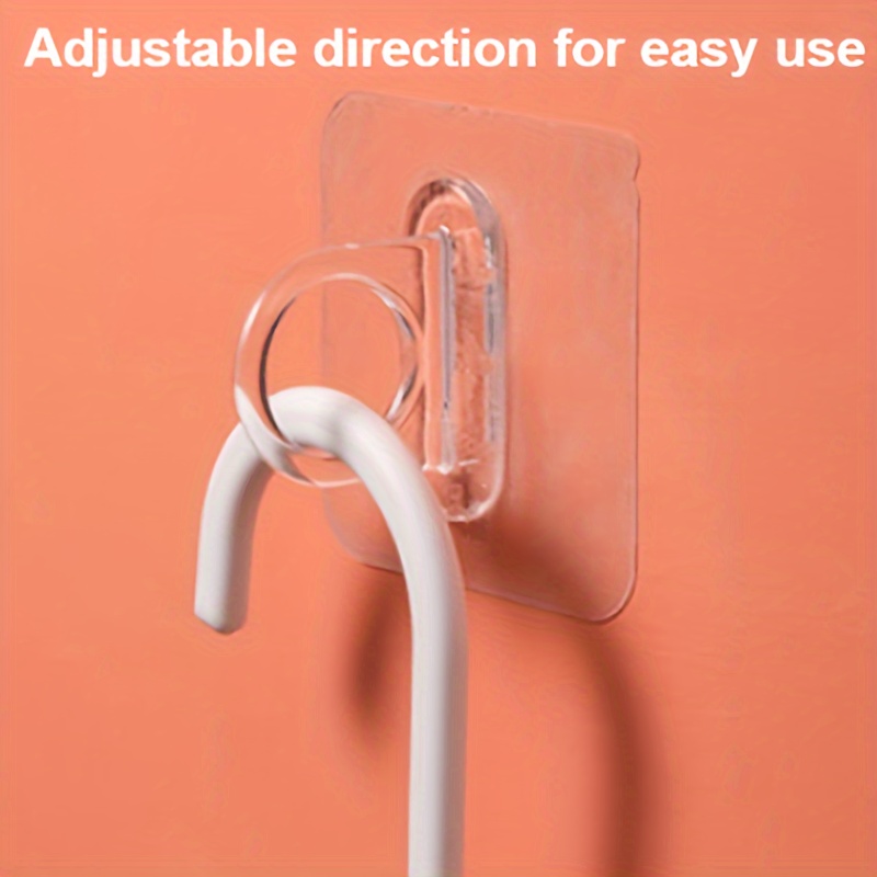 Kitchen Towel Hooks Transparent Self Hook Large - Temu Ireland