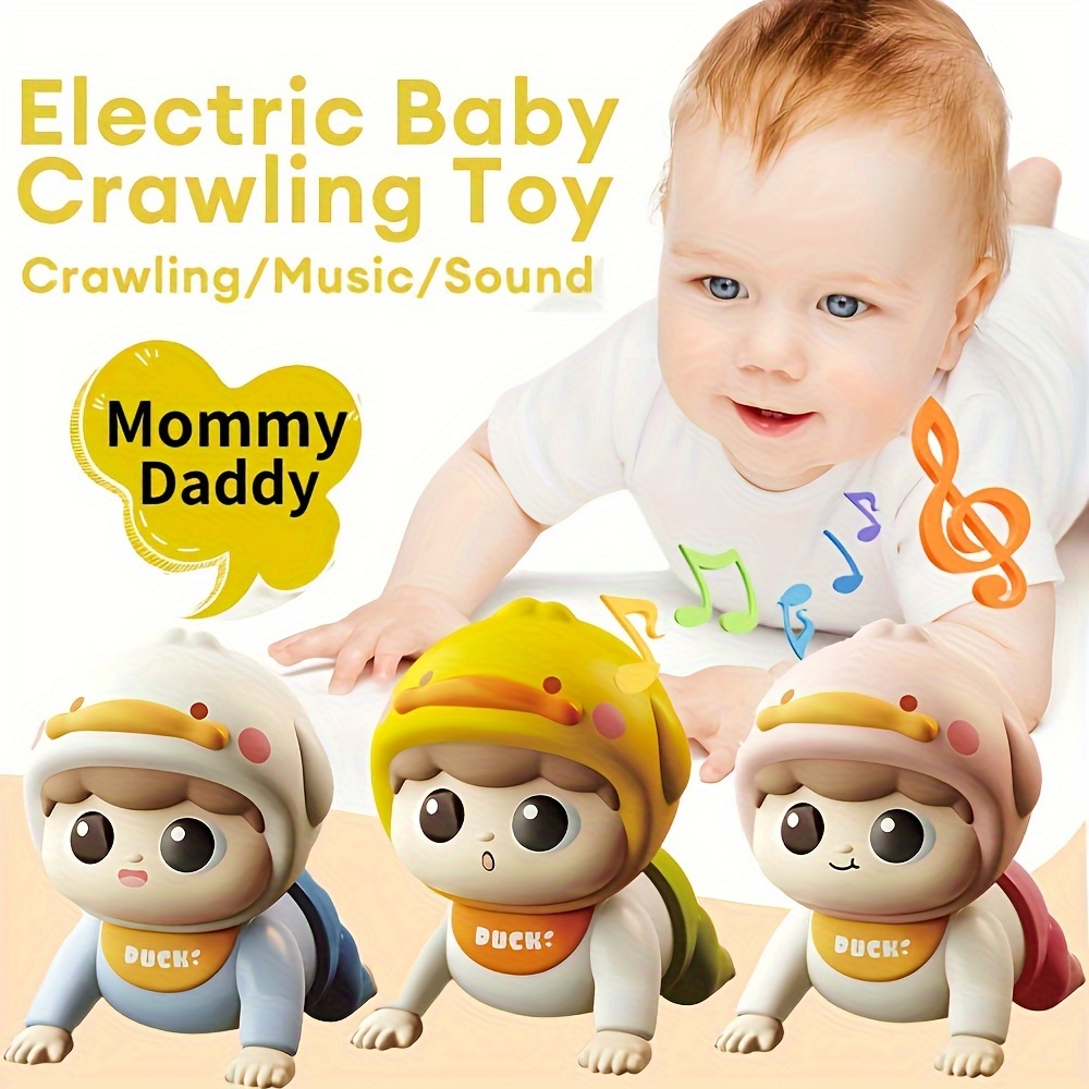 Interactive Baby Crawling Toy Sound Teaches Talking Head - Temu