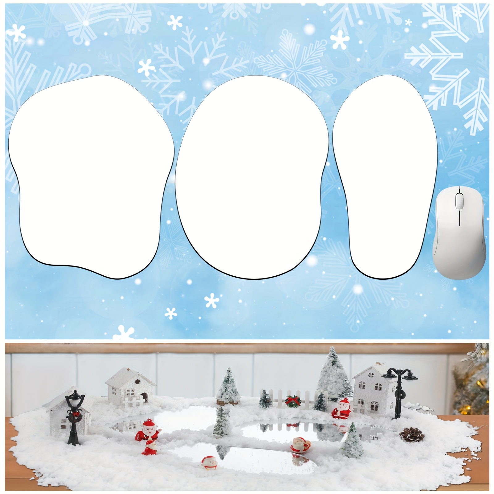 christmas villages decorations sold on Temu United States