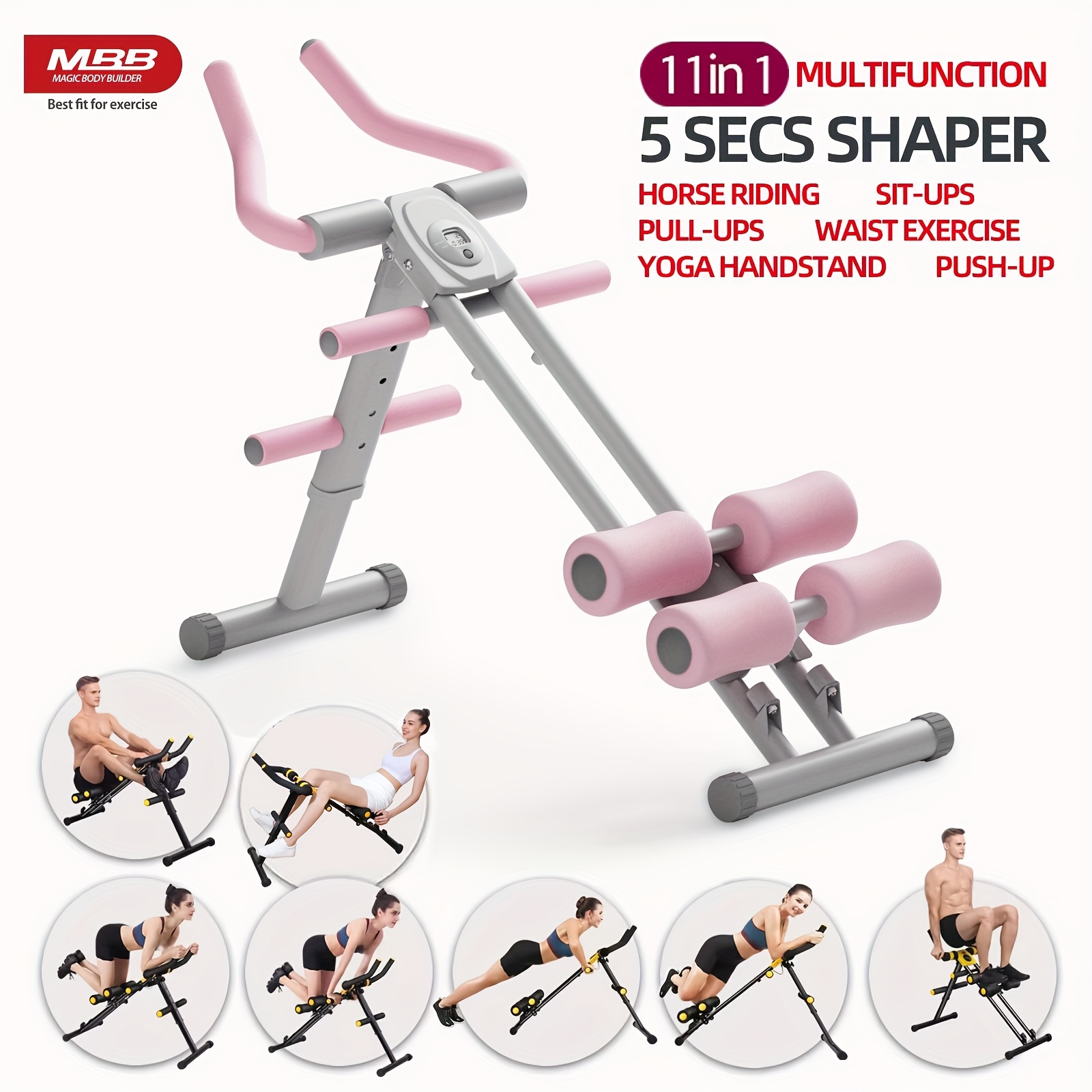 exercise equipment sold on Temu United States
