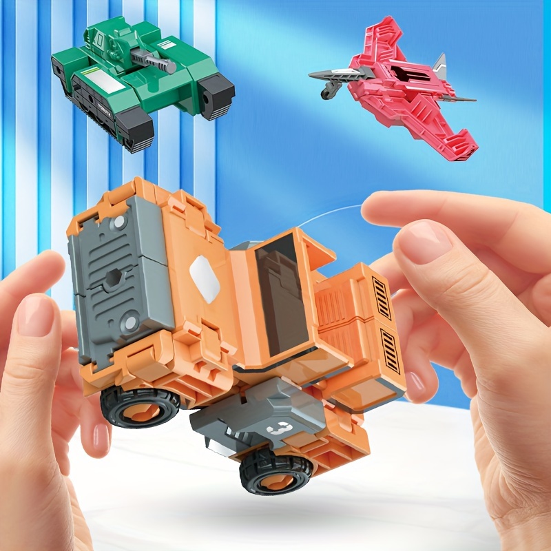 Transforming Vehicle Robot Toy Set Enhances Number Skills - Temu