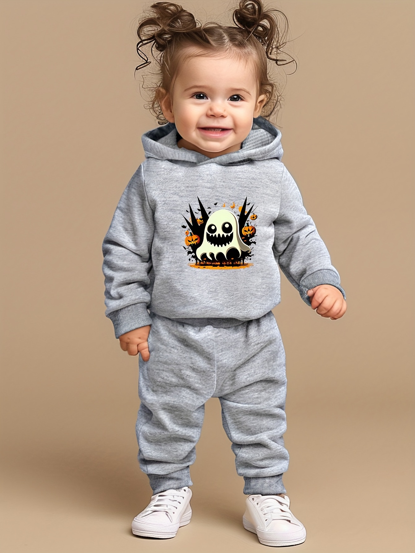 Little Baby Boys Autumn winter Halloween Ghost Pattern - Temu New Zealand
