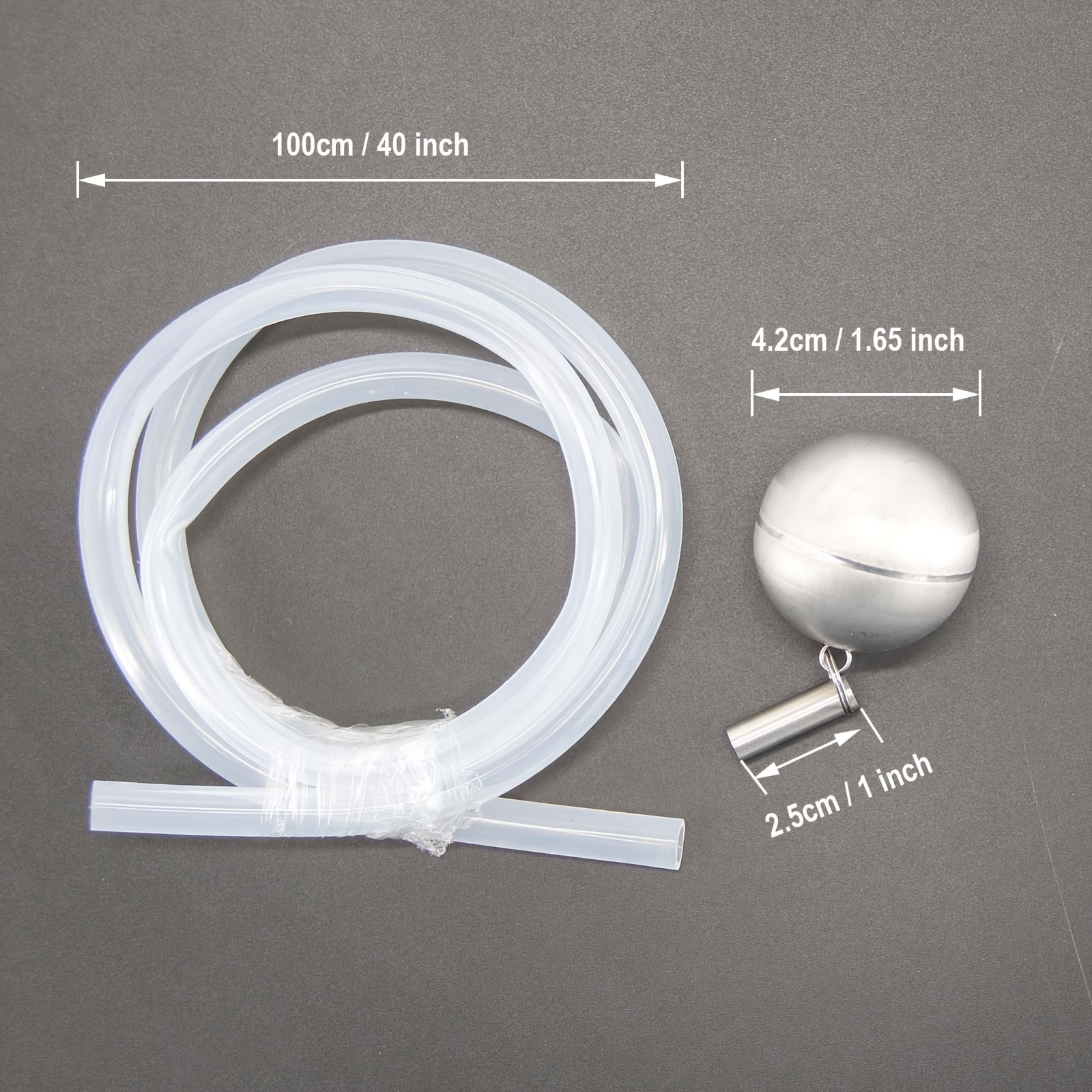 brew shark stainless steel ball float silicone dip tube - Temu