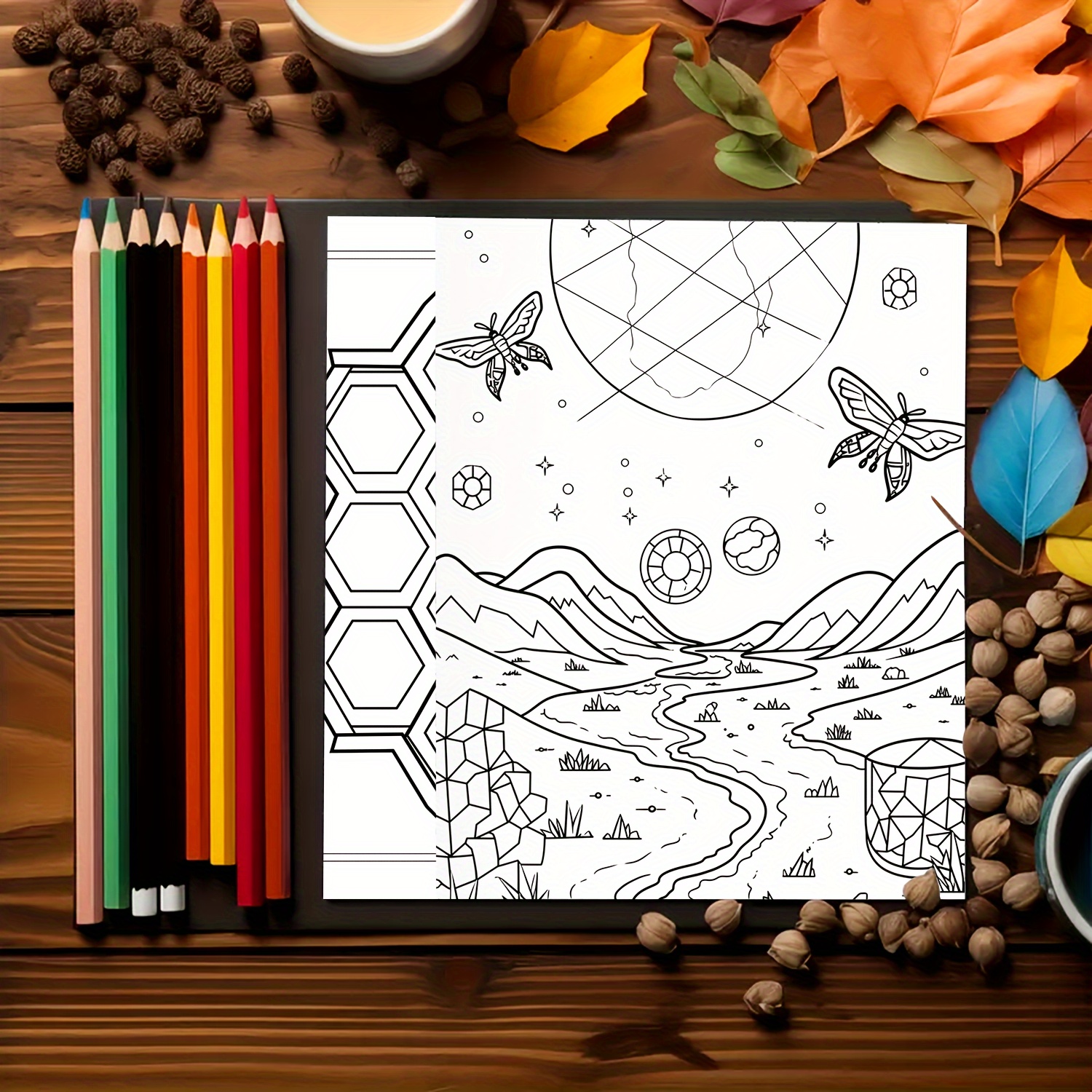 Premium Coloring Book For Adults & Teens - 25 High-quality Pages ...