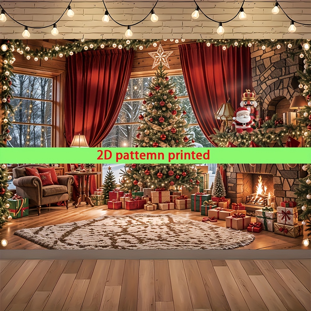 christmas backdrop sold on Temu United States