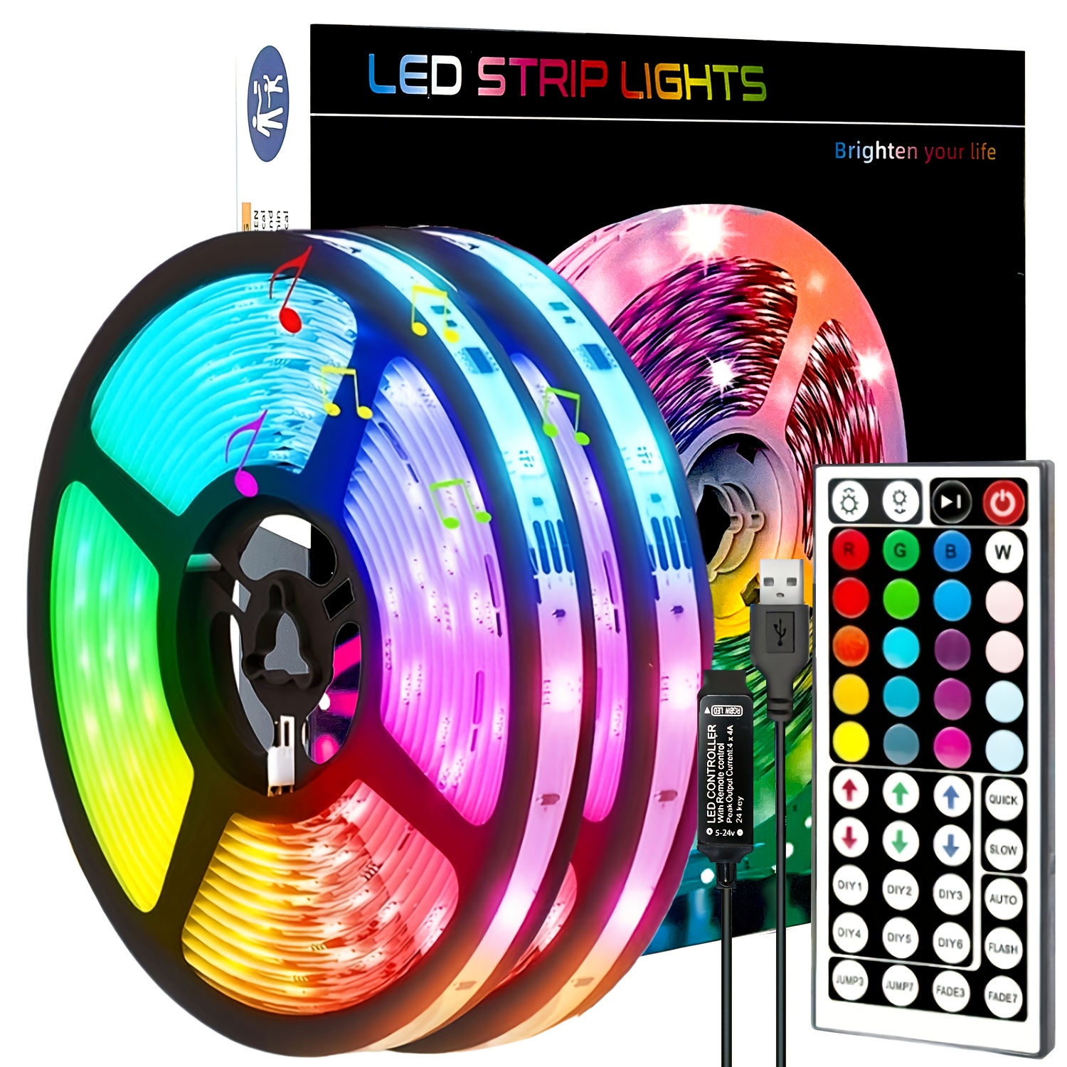 led lights sold on Temu United States