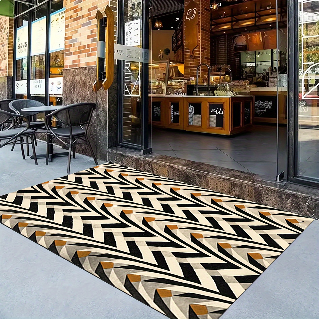 Abstract Geometric Pattern Carpet Modern Area Rug Soft - Temu Australia
