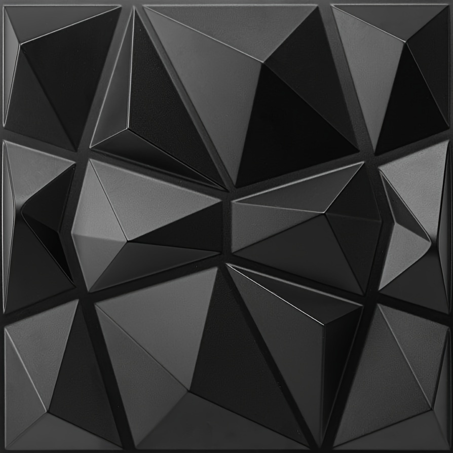 33 Pack Pvc 3d Wall Panels Diamond Textured - Temu