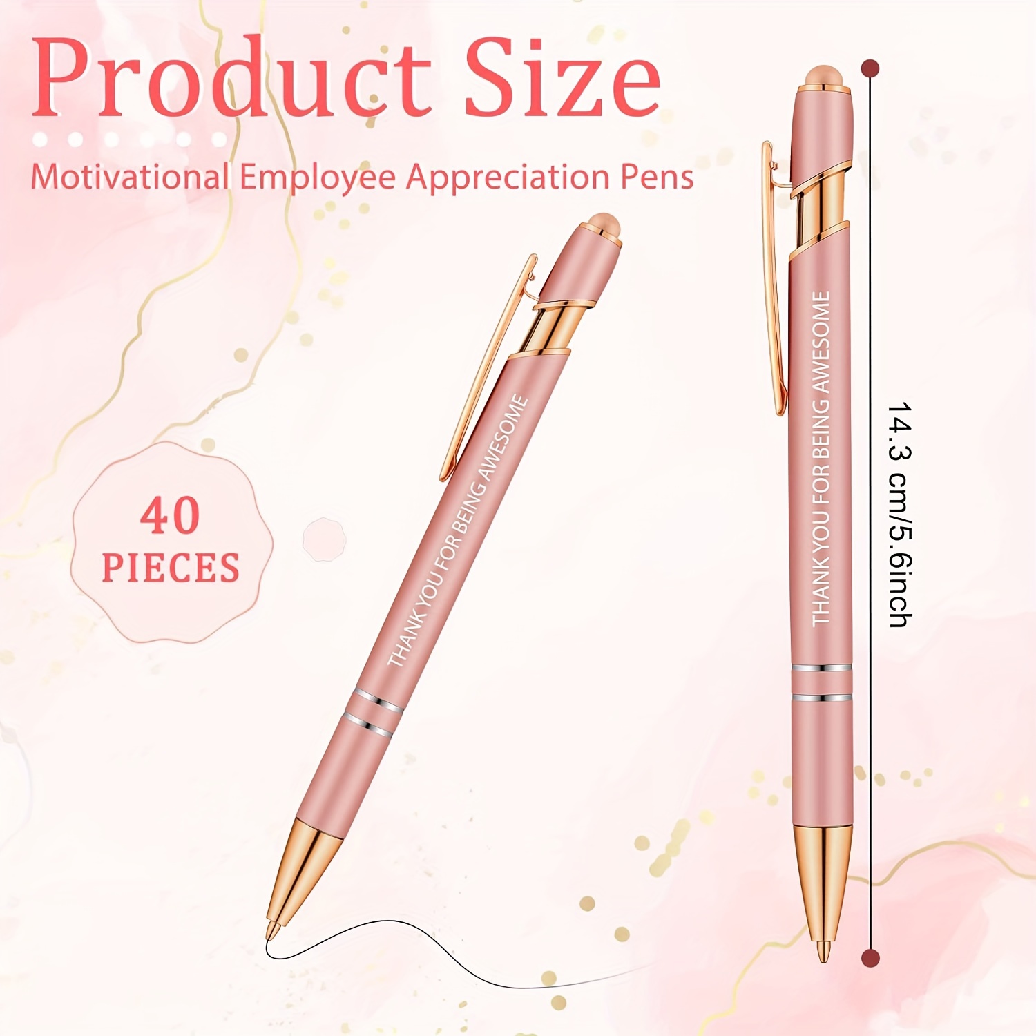 40-pack Motivational Ballpoint Pens - Perfect For Employee Appreciation ...