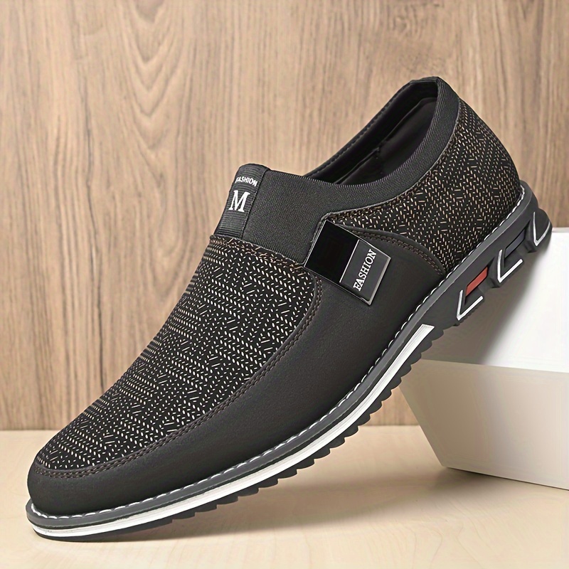 Plus Size Mens Casual Loafers With Microfiber Leather Uppers Breathable ...