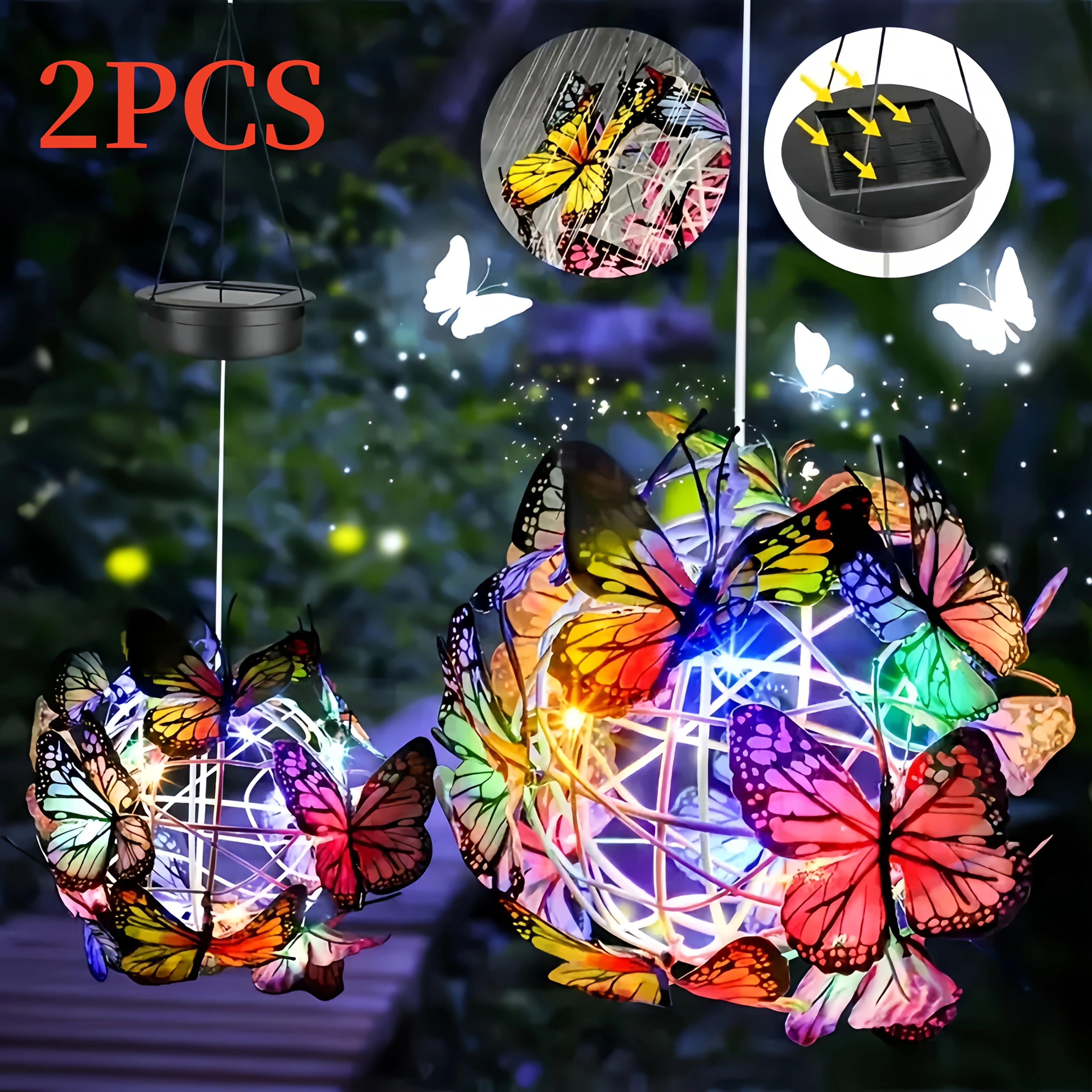 solar lights outdoor sold on Temu United States