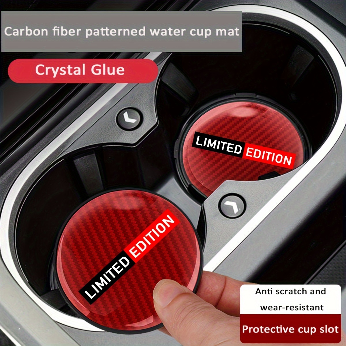 1pc Round Car Cup Holder Coaster Cup Holder Insert Anti slip Coaster Suitable for TOYOTA for LEXUS for NISSAN for CHEVROLET for HYUNDAI for