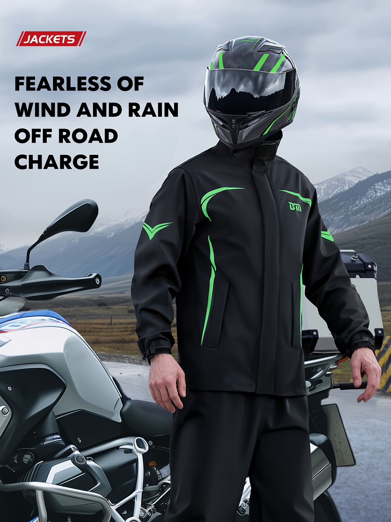 mens raincoat sold on Temu Canada