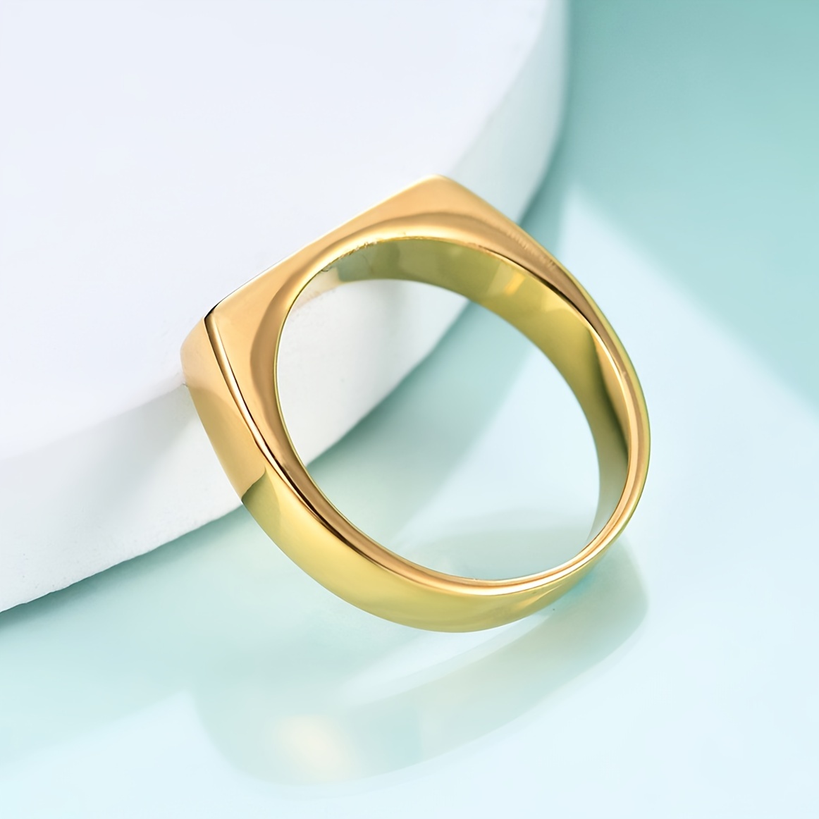 Minimalist Punk Rock Style Stainless Steel Ring Men's - Temu United Kingdom