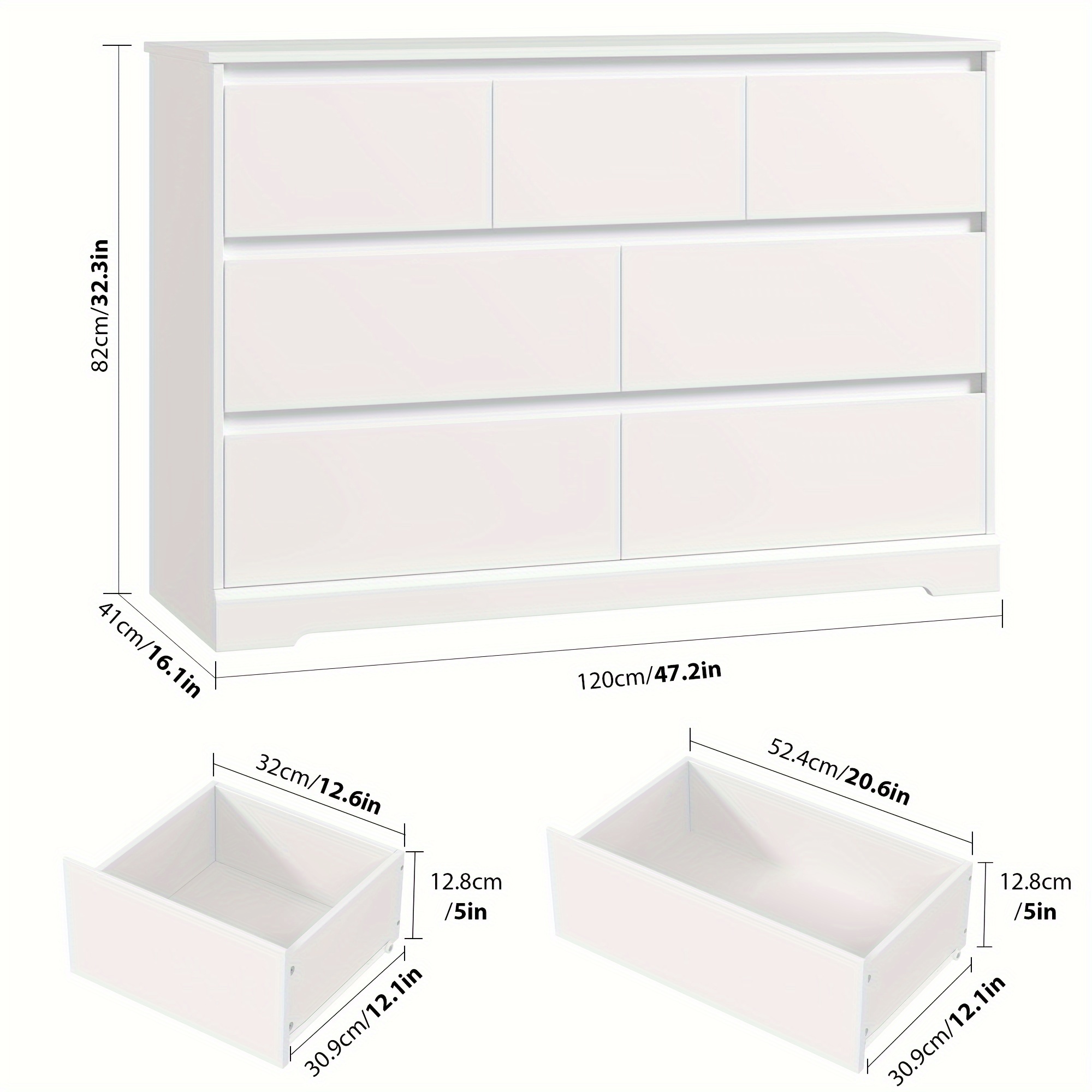 120cm tall chest of drawers store
