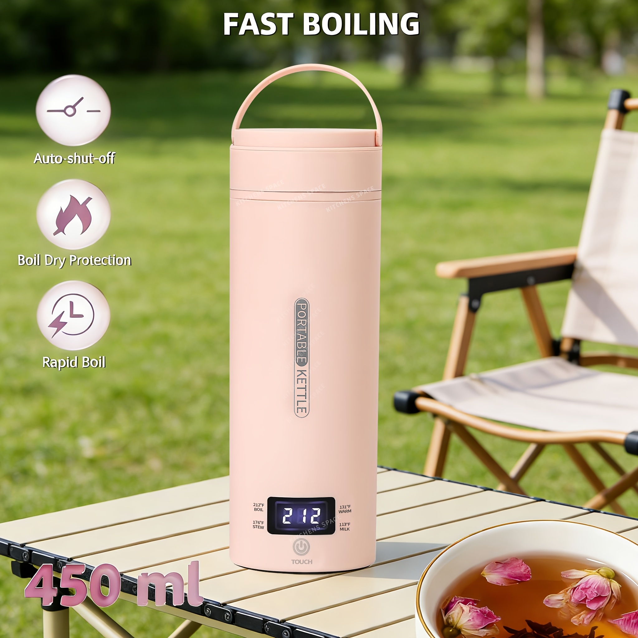 mini electric kettle sold on Temu United States