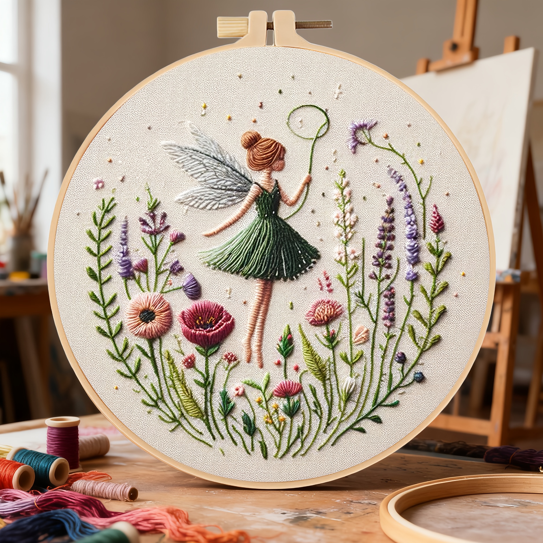 embroidery kits patterns sold on Temu United States