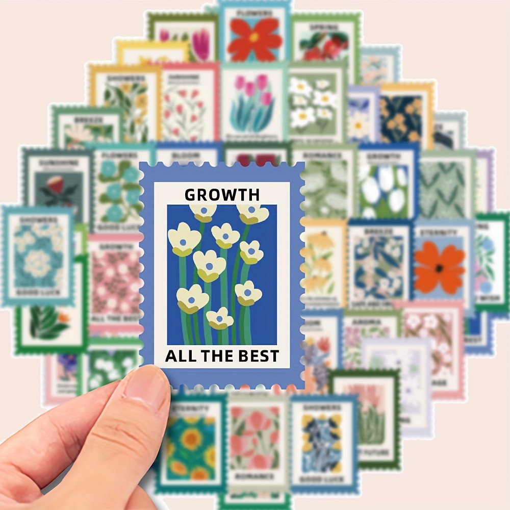 Floral Sticker Waterproof Vinyl Decals Inspirational Quotes - Temu