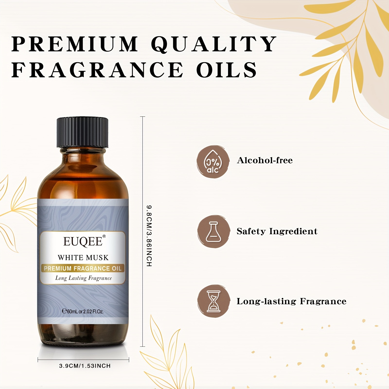 1pc 60ml/2.02fl.oz Fragrance Oils For Humidifier, Diffuser, Scented ...