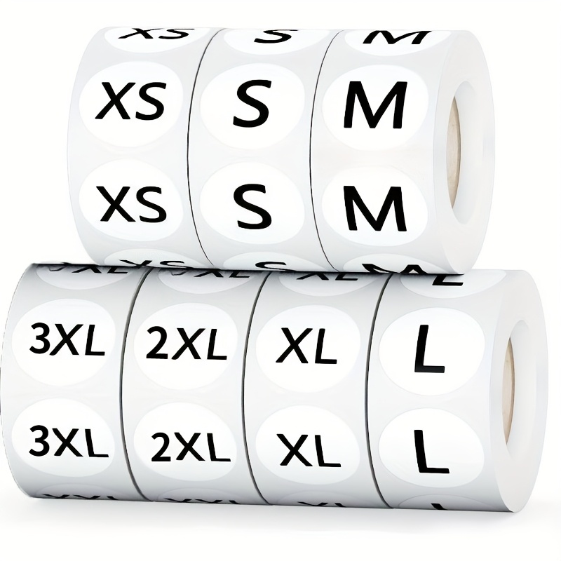 clothing size chart sold on Temu United States