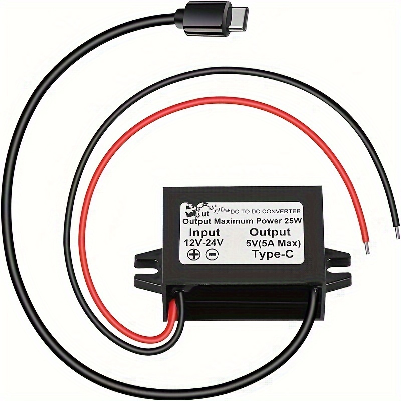 12v to 5v usb c sold on Temu United States