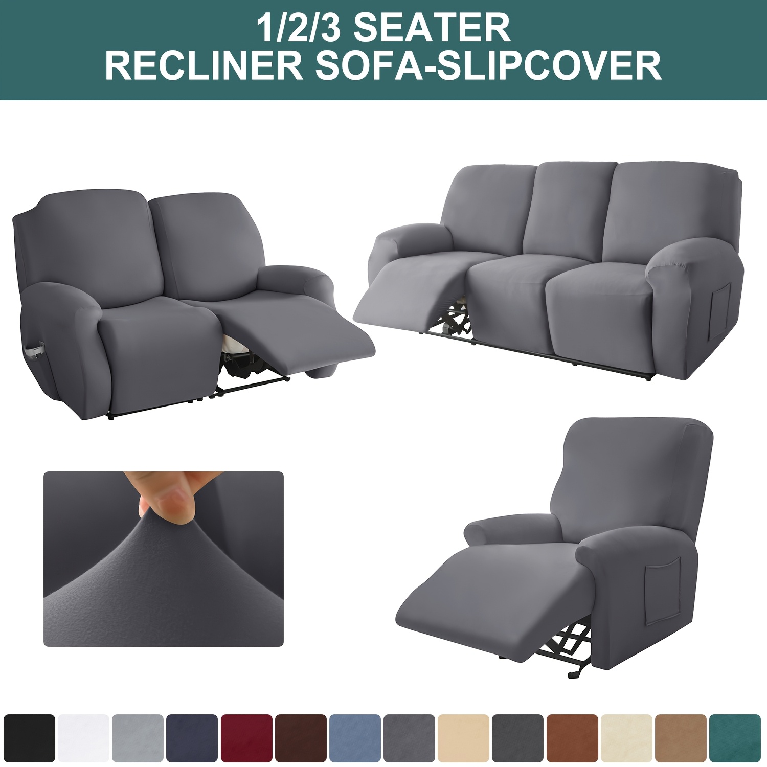 slipcovers for recliners sold on Temu United States
