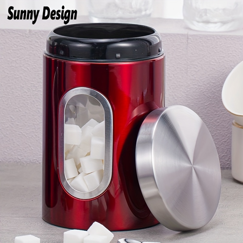 stainless steel flour container sold on Temu Australia