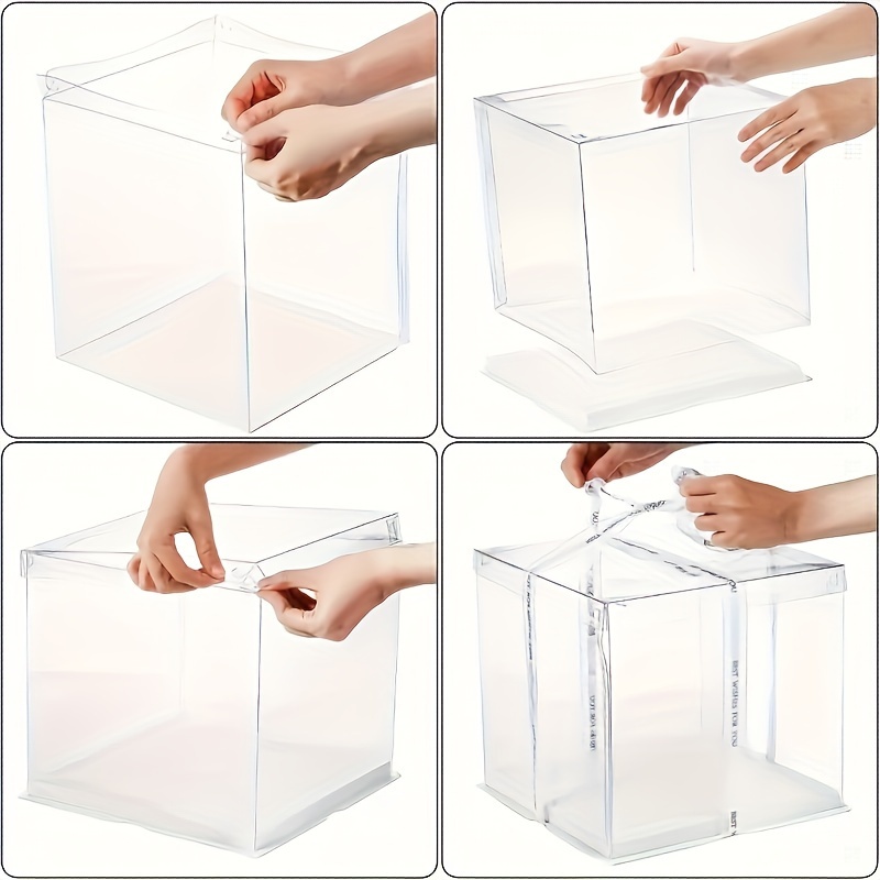 clear gift boxes sold on Temu United States