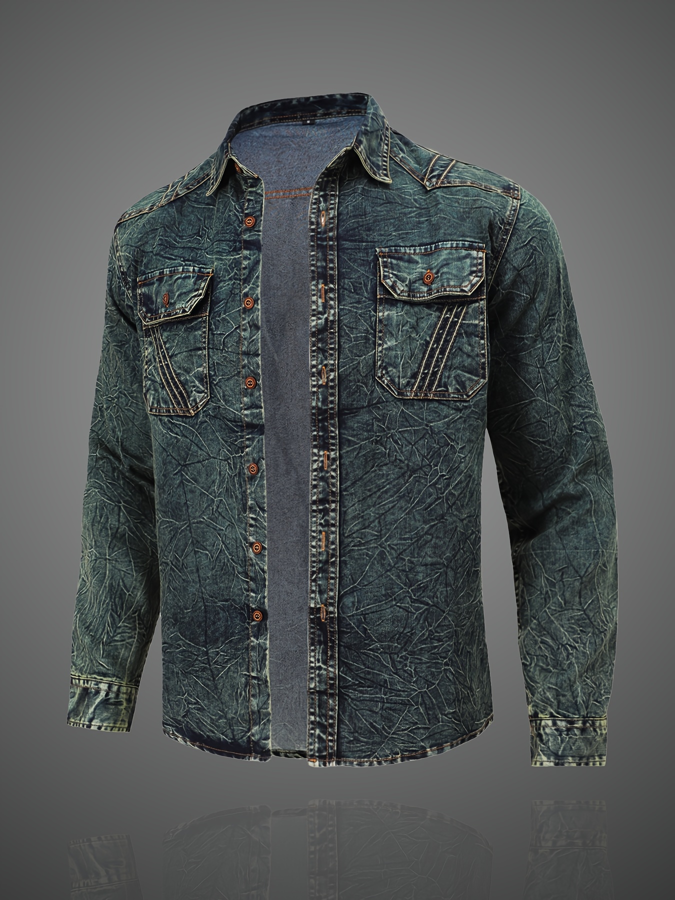 jean shirt men sold on Temu United States