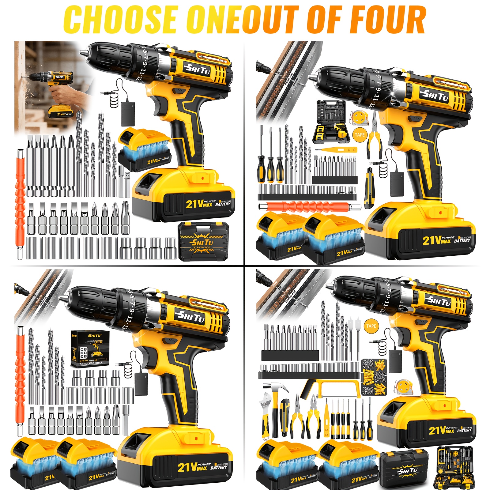 cordless power tools sold on Temu United States