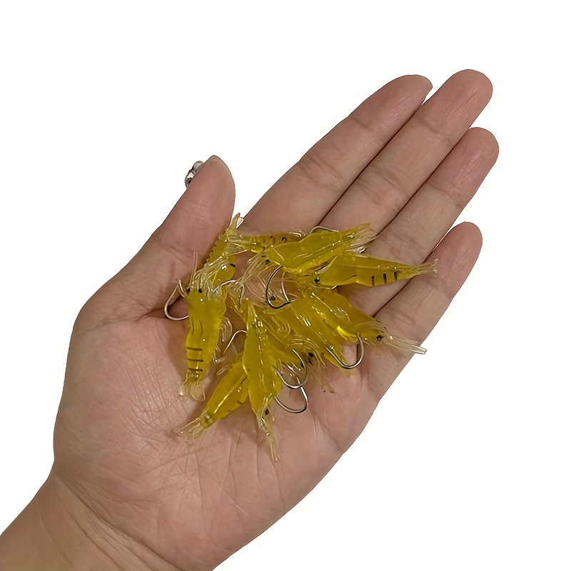 Luminous Imitation Soft Bait Hook Soft Shrimp Soft Worm Luya - Temu