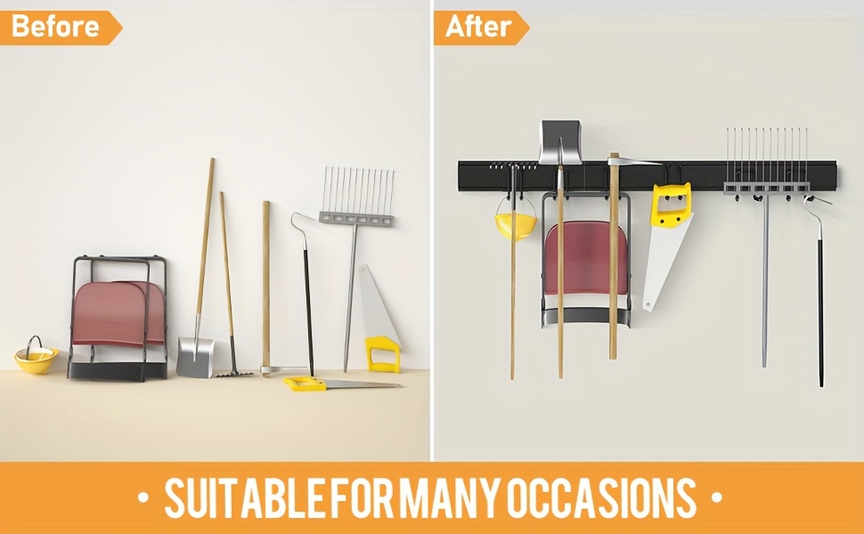 Garage Tool Storage Rack Wall Mounted Lawn - Temu