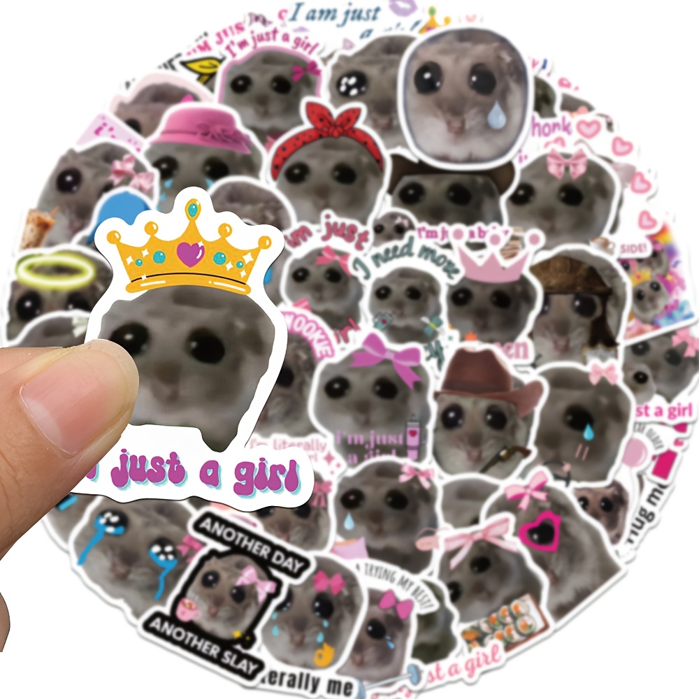 hamster stickers sold on Temu United States