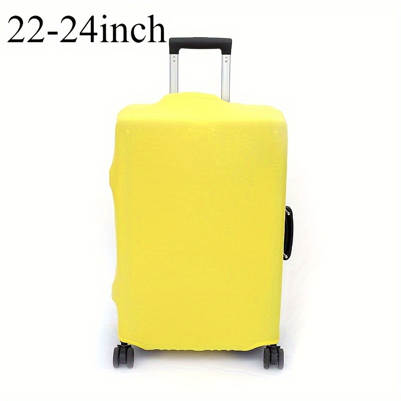Minimalist Solid Color Luggage Case Cover Elastic Dustproof - Temu Canada