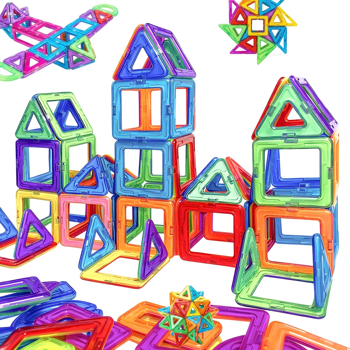 magnetic tiles building blocks sold on Temu United States